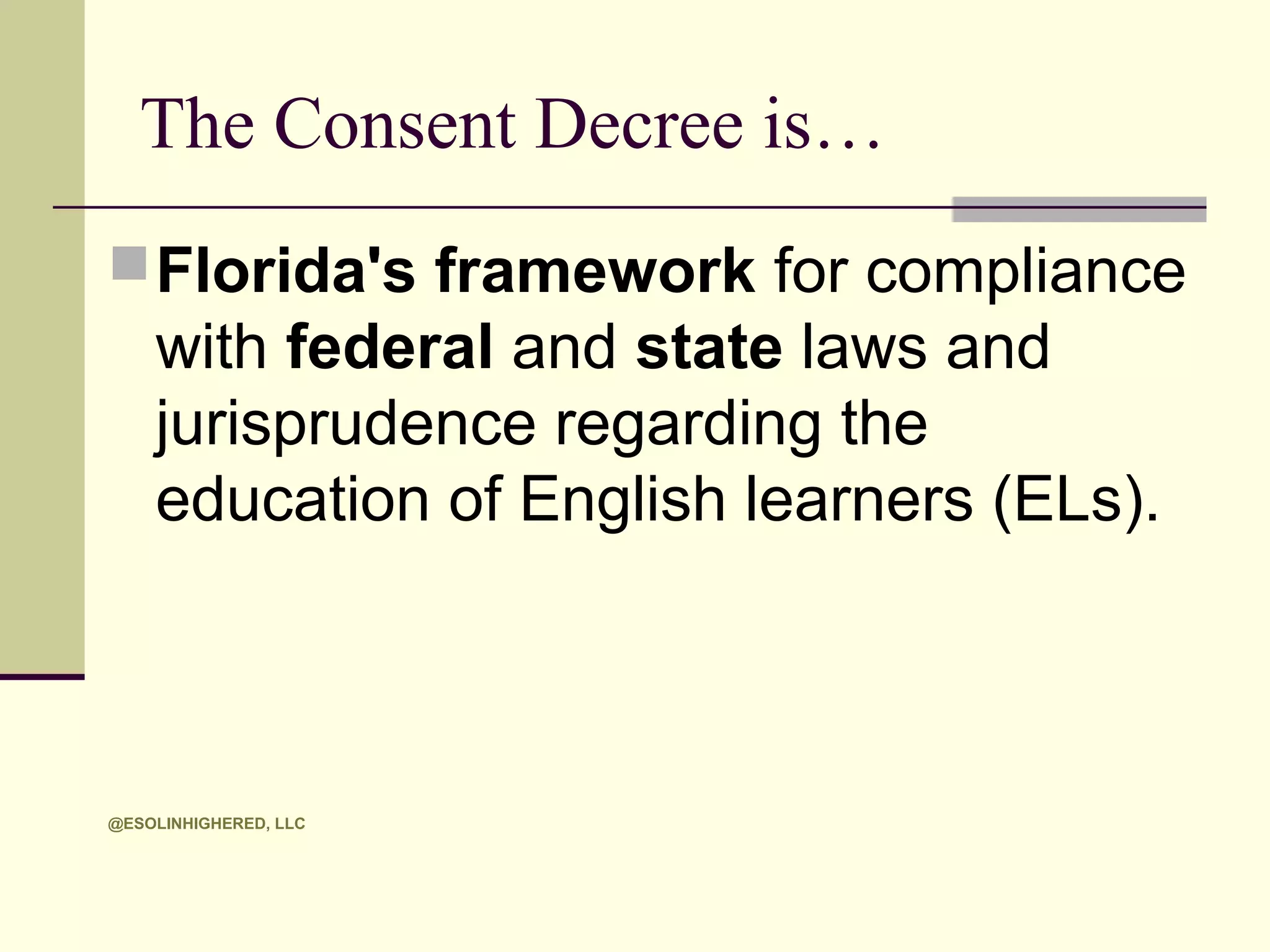 Consent Decree Power Point | PPT