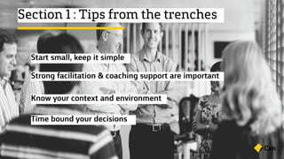 Achieving true agility through consent-based decision making | PPT