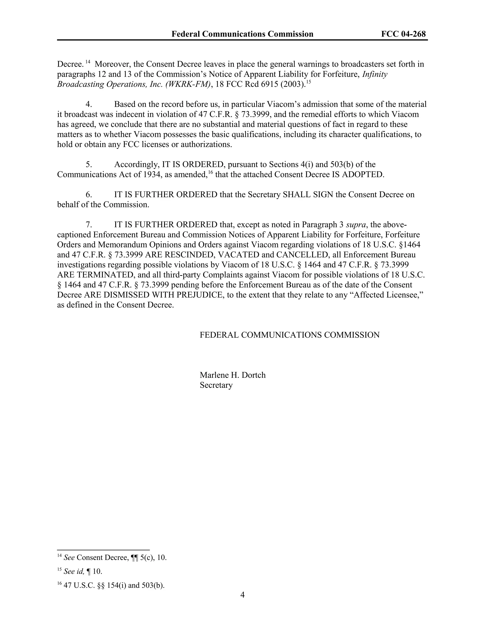 Consent decree | PDF