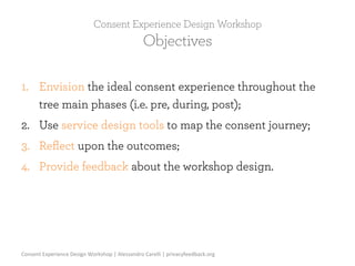 Consent Experience Design Workshop | intro | PDF | Technology & Computing