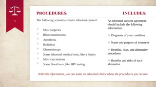 Consent Form - Ethics and Law in Healthcare Mangement | PPT