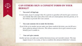 Consent Form - Ethics and Law in Healthcare Mangement | PDF