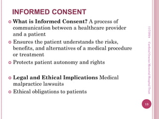 Consent- nformed consent is a process in which a patient agrees to a ...