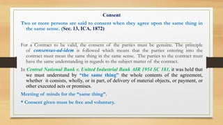Consent, Free Consent and Factors Affecting Free Consent | PDF