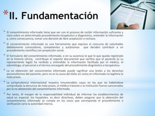 Consentimiento informado | PPTX