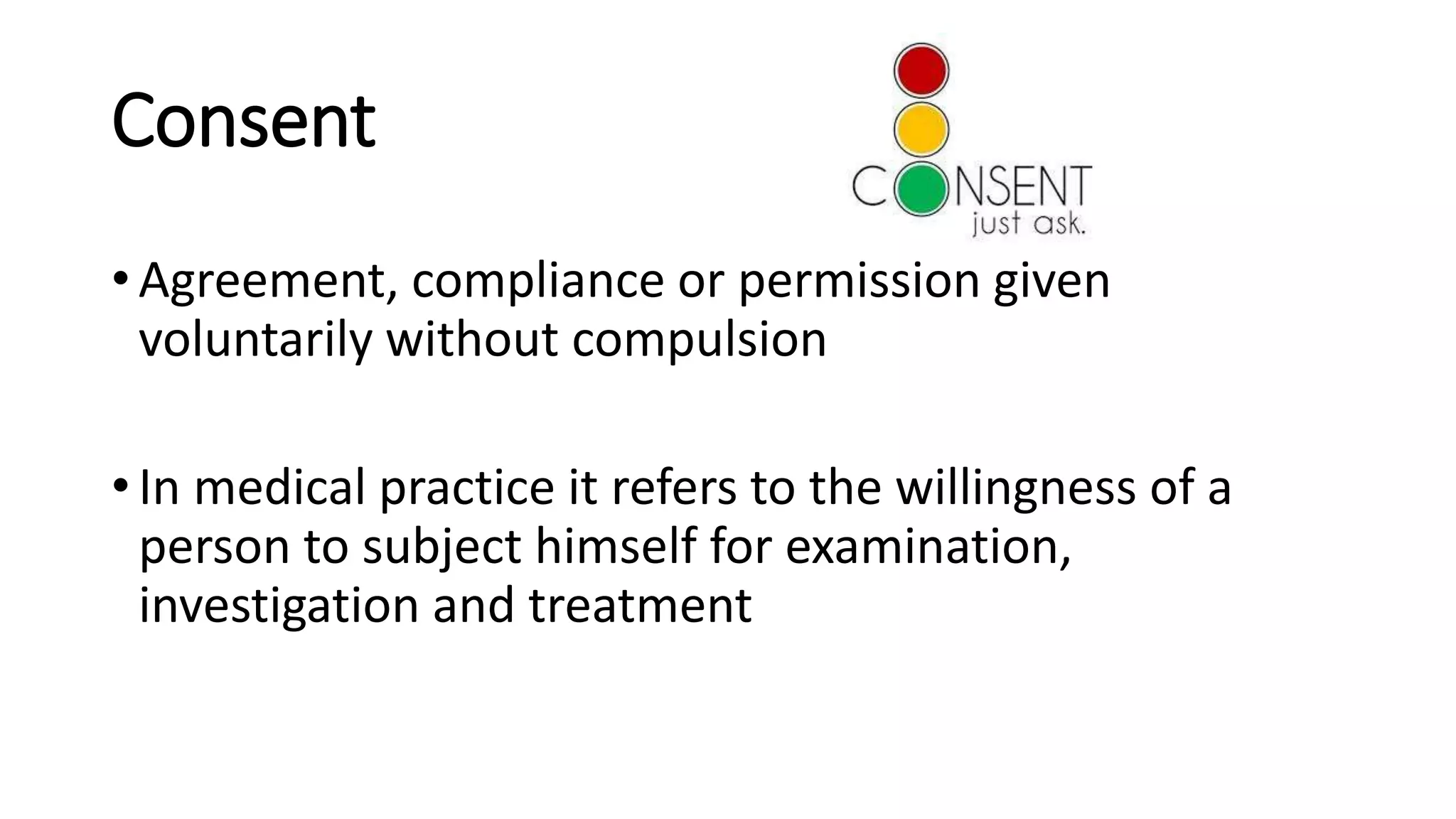 Consent in Medical Practice | PPTX