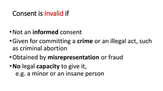 Consent in Medical Practice | PPTX