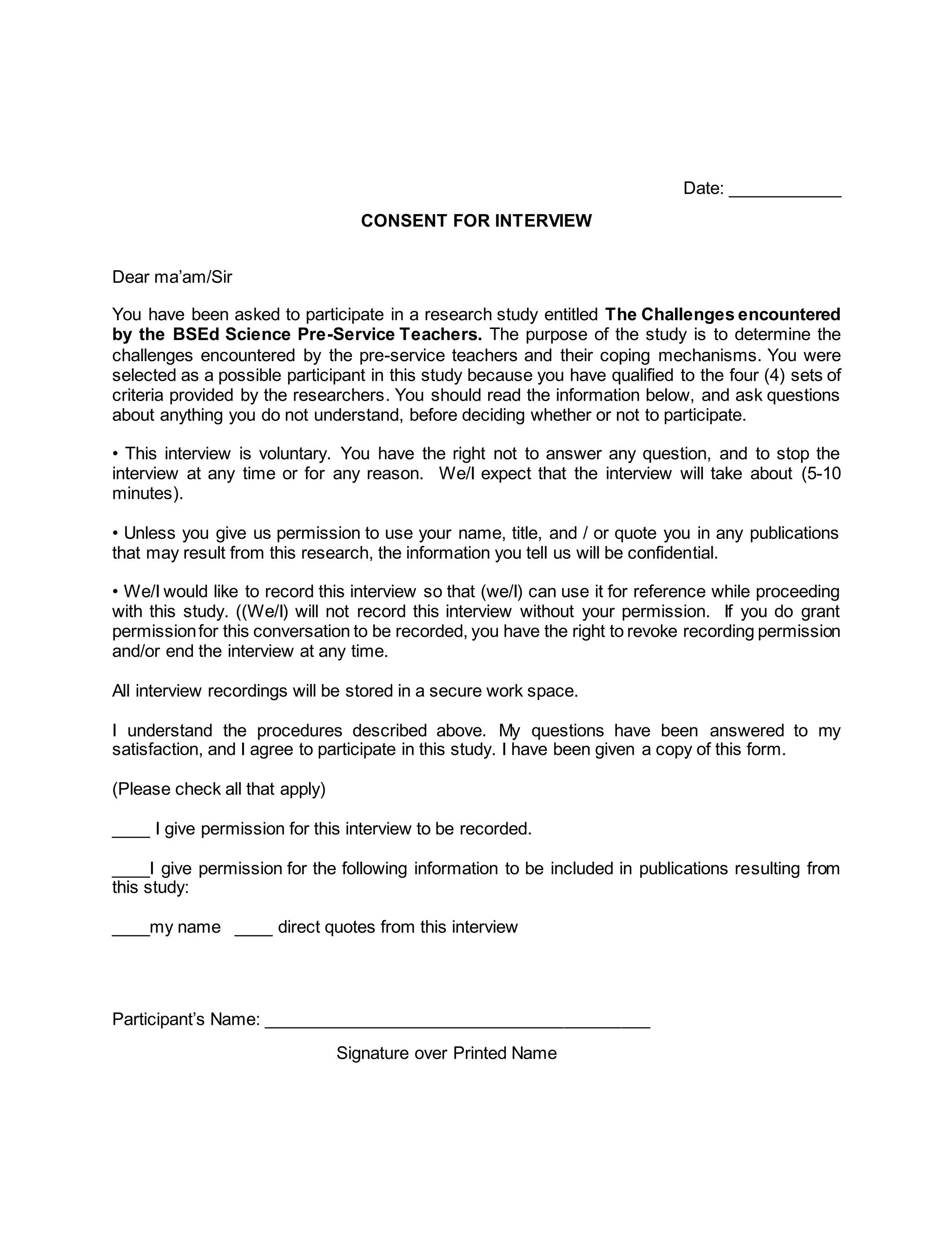 Consent letter | PDF