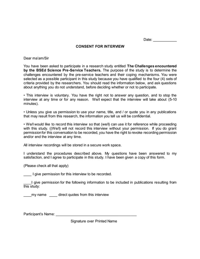 Consent letter | PDF