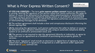 TCPA Marketing Consent Masterclass | PPT