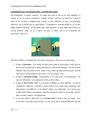 Ineffective Communication Examples