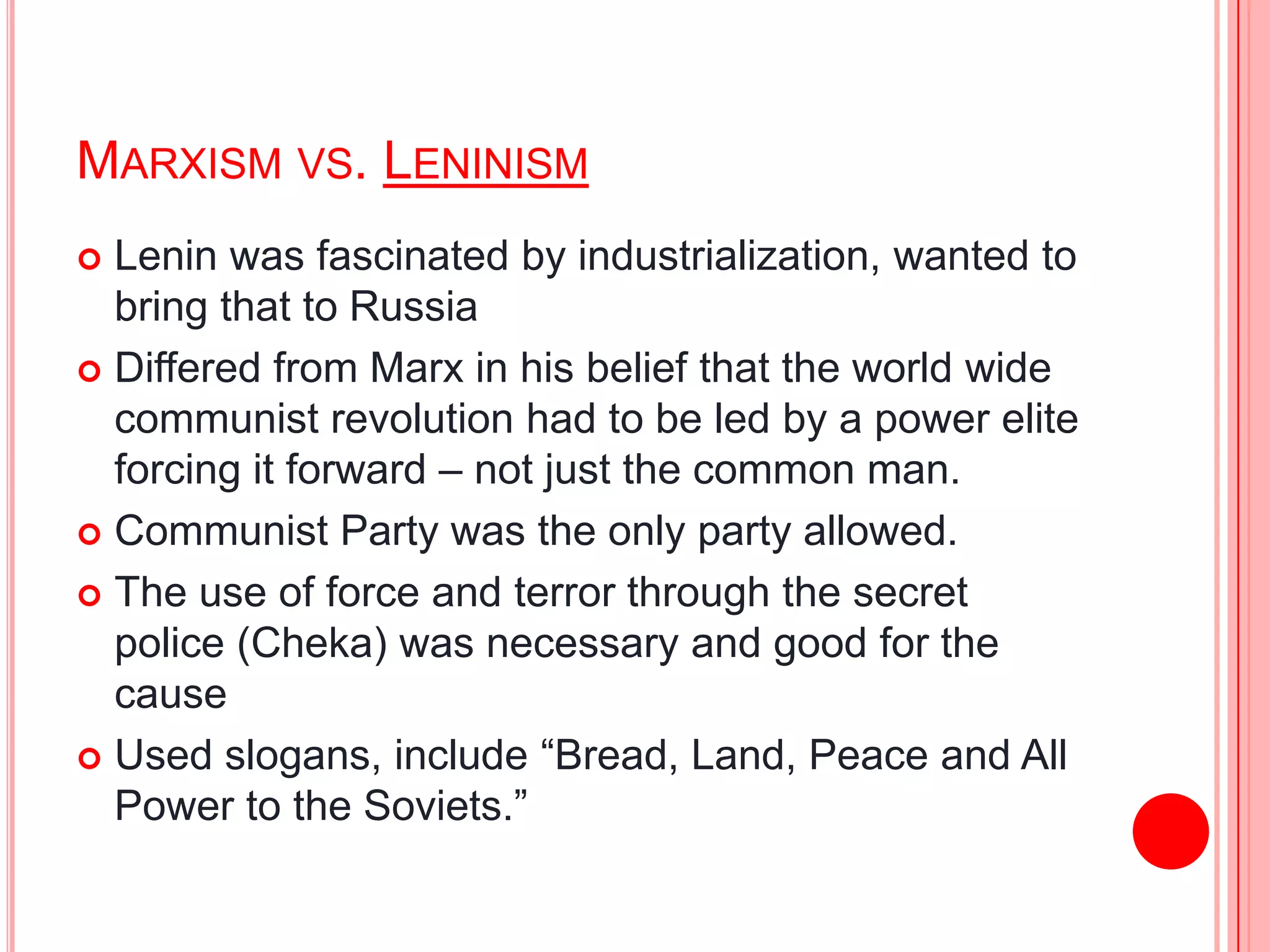 Consequences and significance of the russian revolution | PPTX