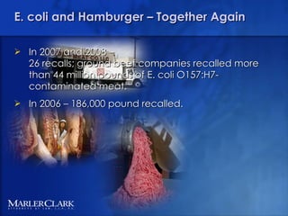 Consequences of E. coli 0157 Outbreaks to the UK with Bill Marler | PPT | Business | Business ...