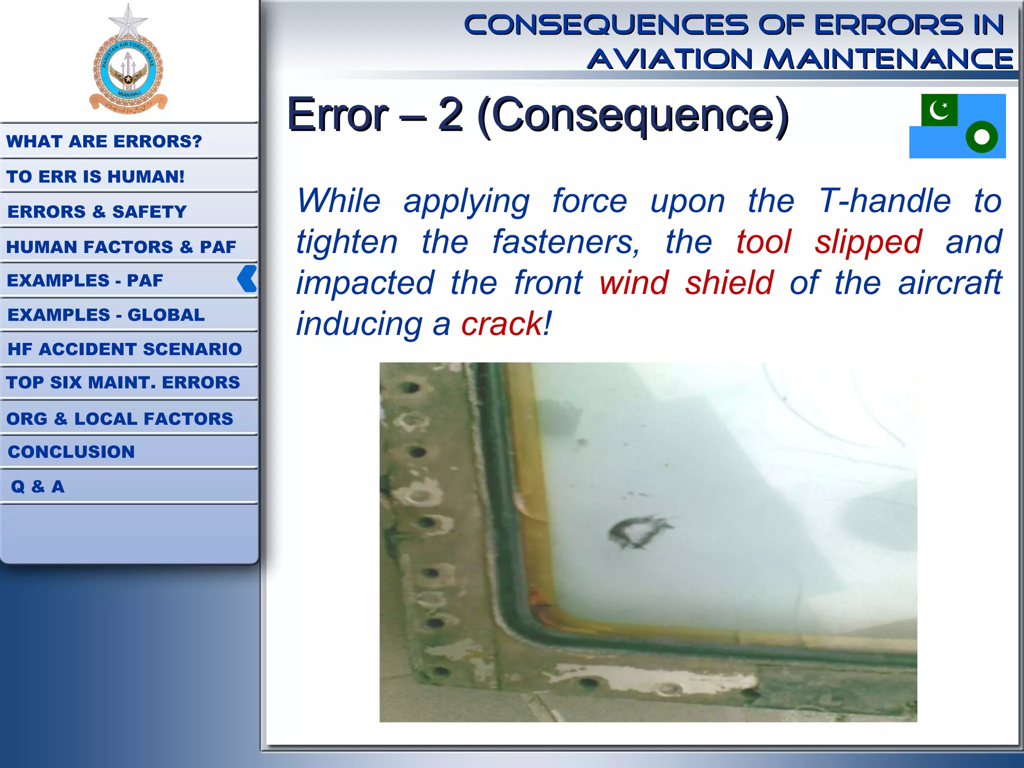 Consequences of Errors in Aviation | PPT