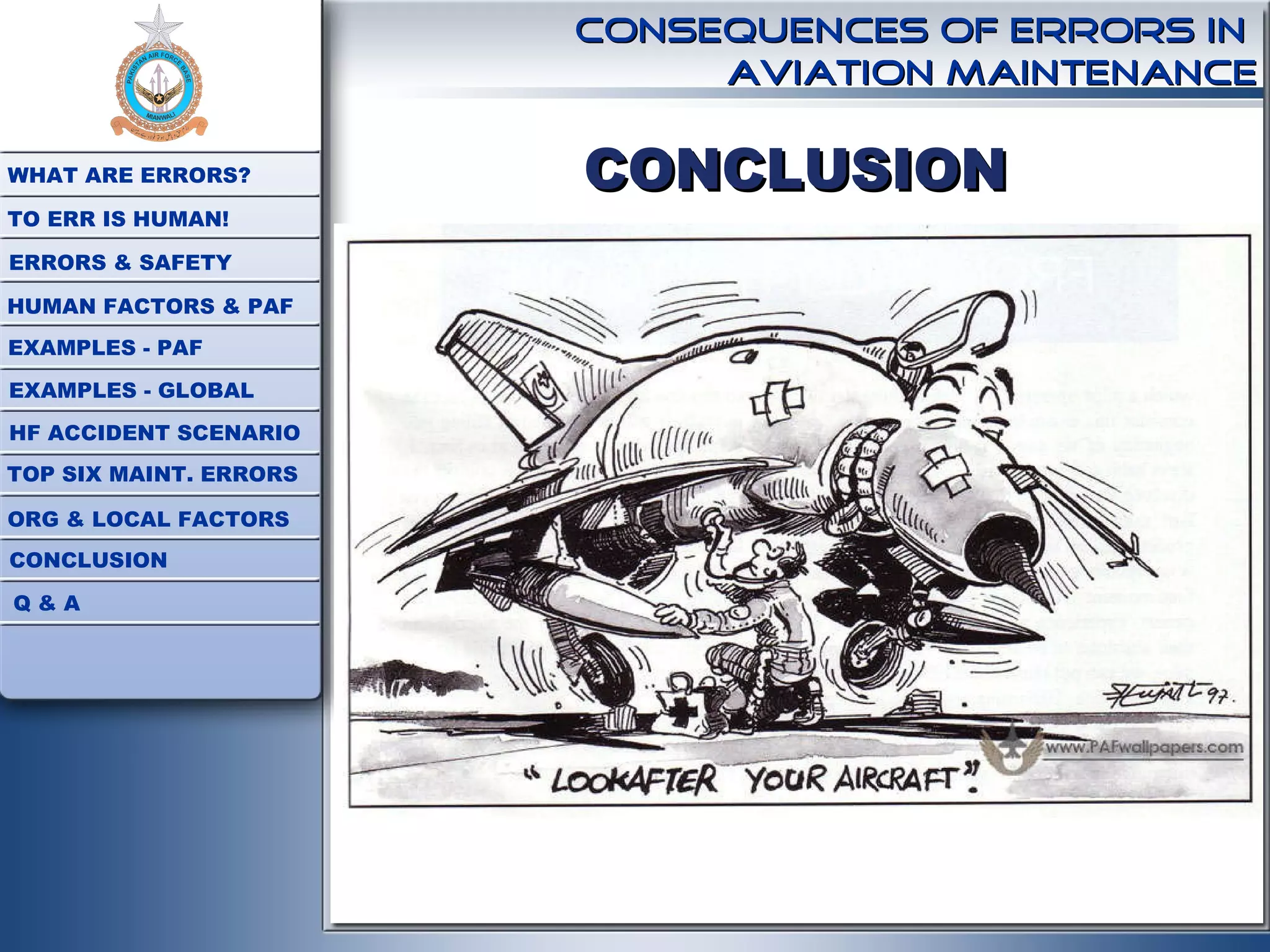 Consequences of Errors in Aviation | PPT