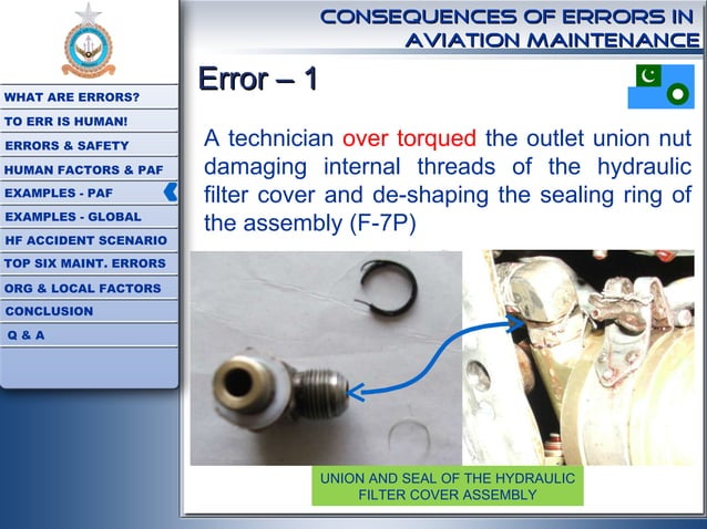 Consequences of Errors in Aviation
