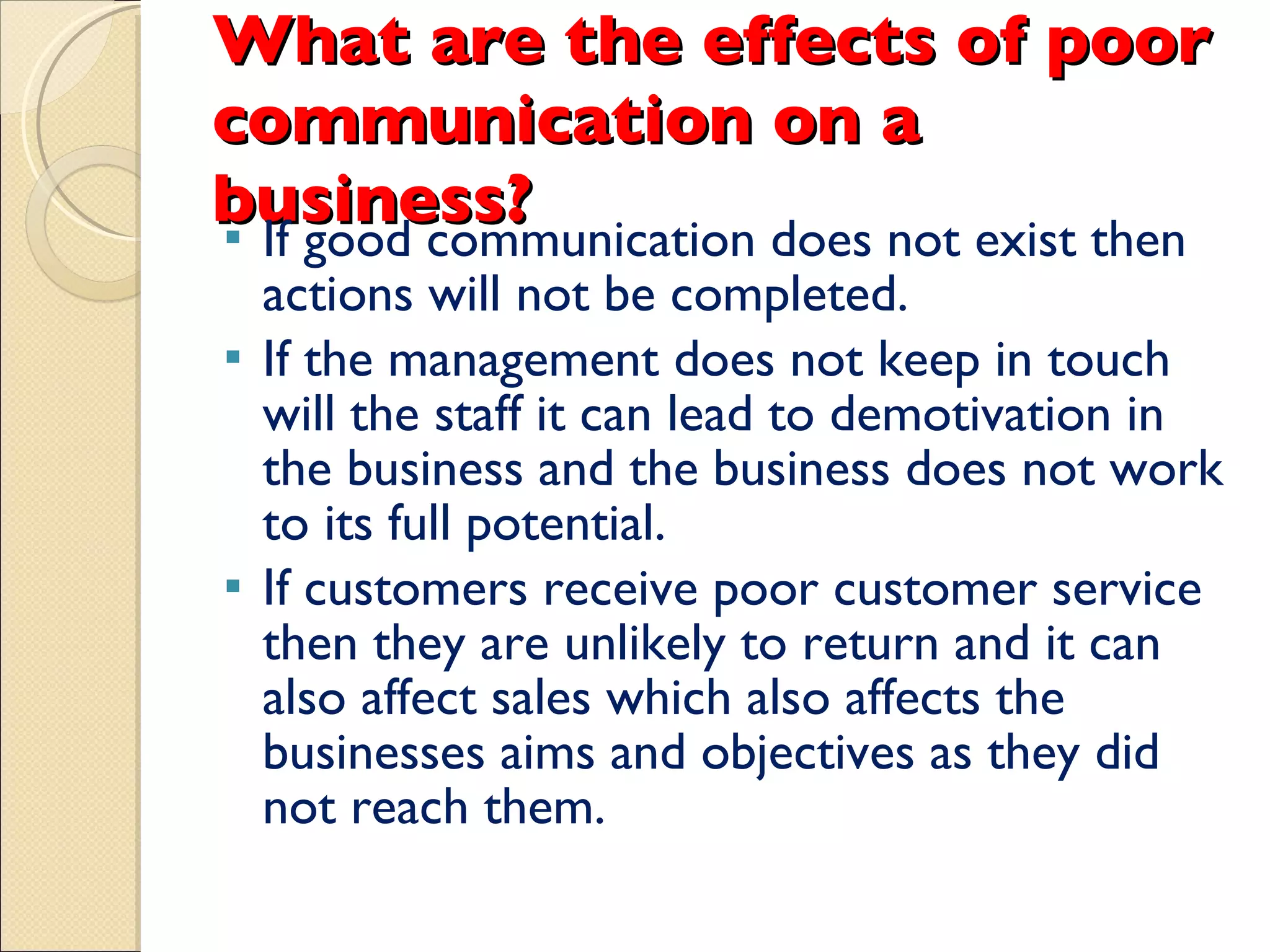 Consequences Of Poor Communication By Tripurari Pandey | PPT
