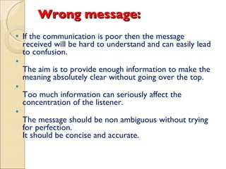 Consequences Of Poor Communication By Tripurari Pandey | PPT