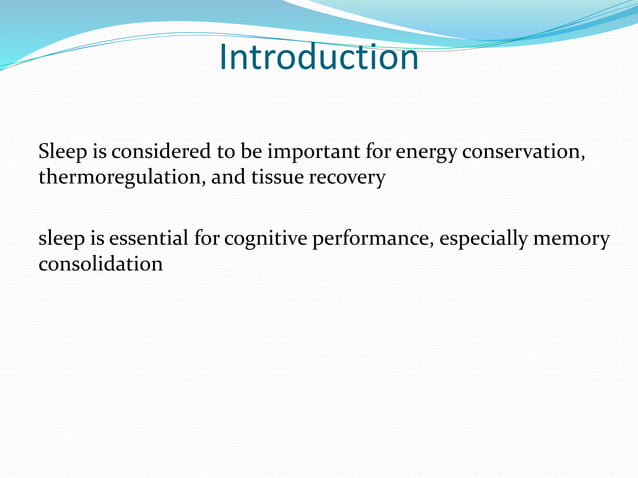 Consequences of sleep deprivation | PPTX