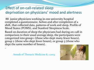 Consequences of sleep deprivation | PPTX