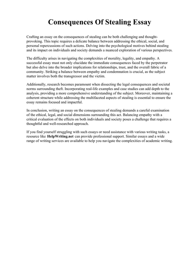 Consequences Of Stealing Essay.pdf