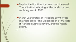 Consequences of the globalisation in méxico | PPTX