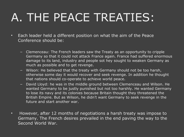 Consequences of the great war | PPT