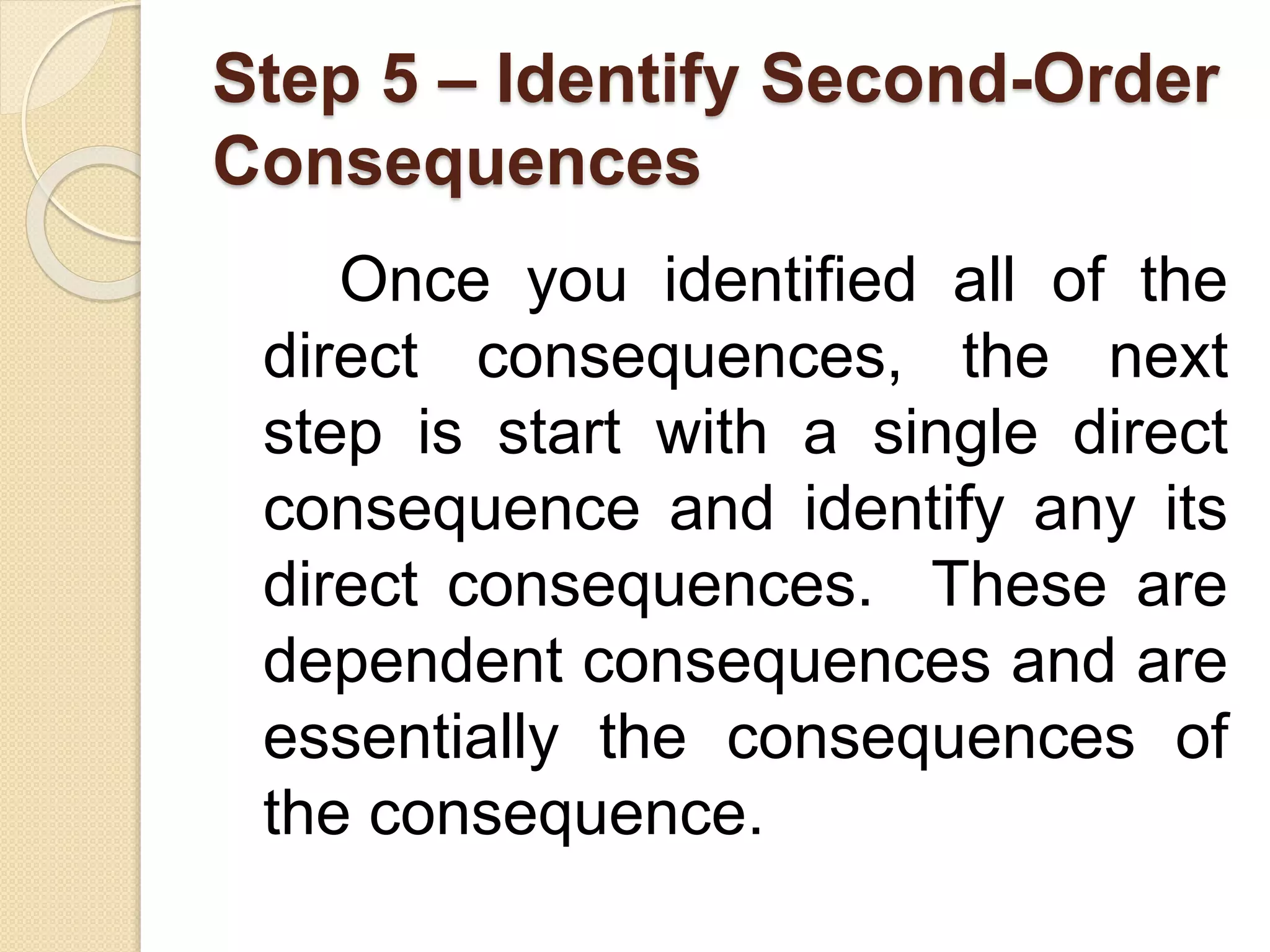 Consequence wheel | PPTX