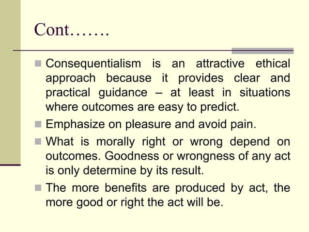 Consequentialist and Non-consequentialist theory | PPTX | Law