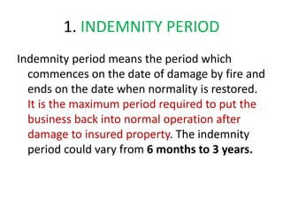 Consequential loss policy in relation with fire insurance | PPTX