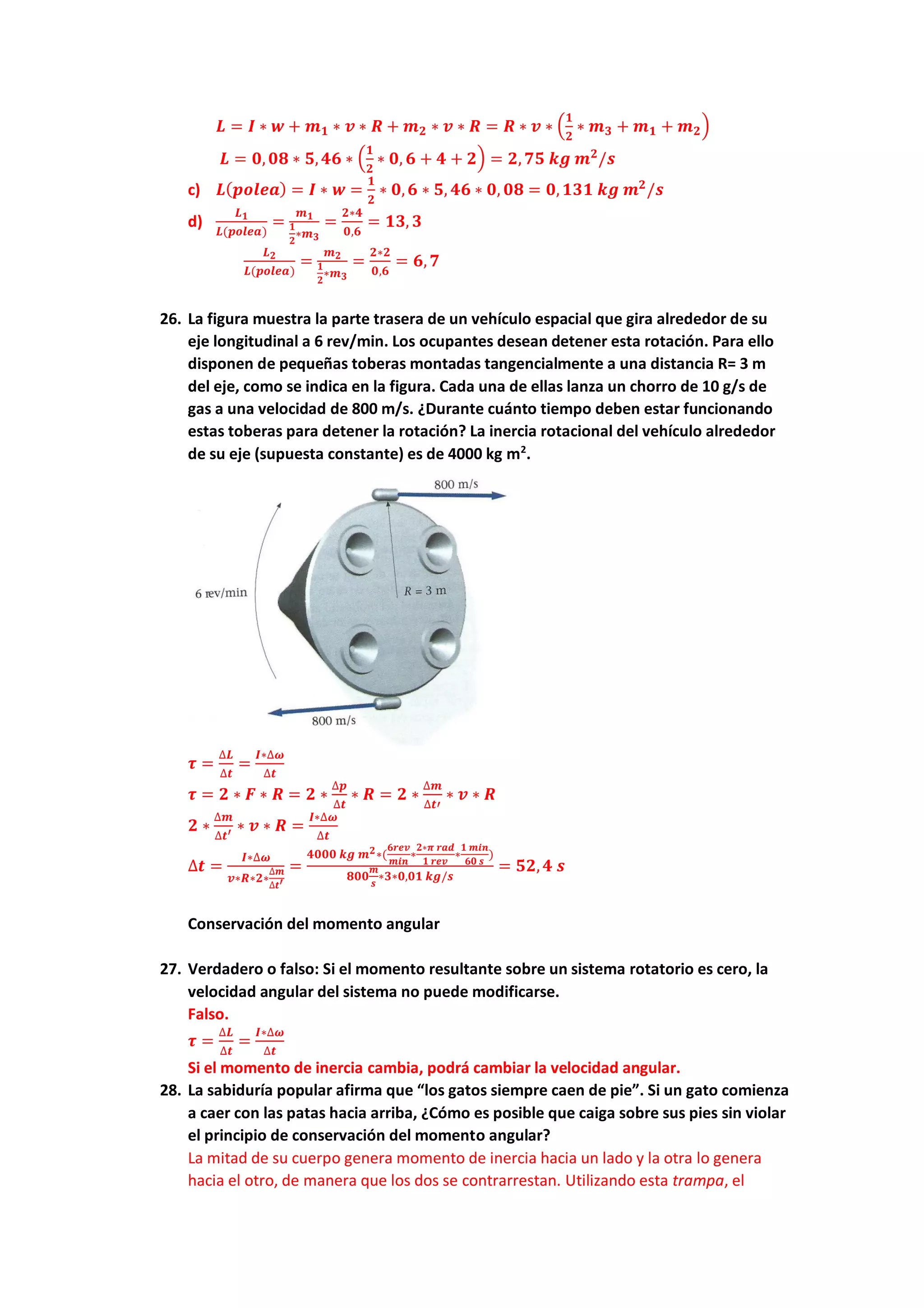 Conservación del momento angular | PDF