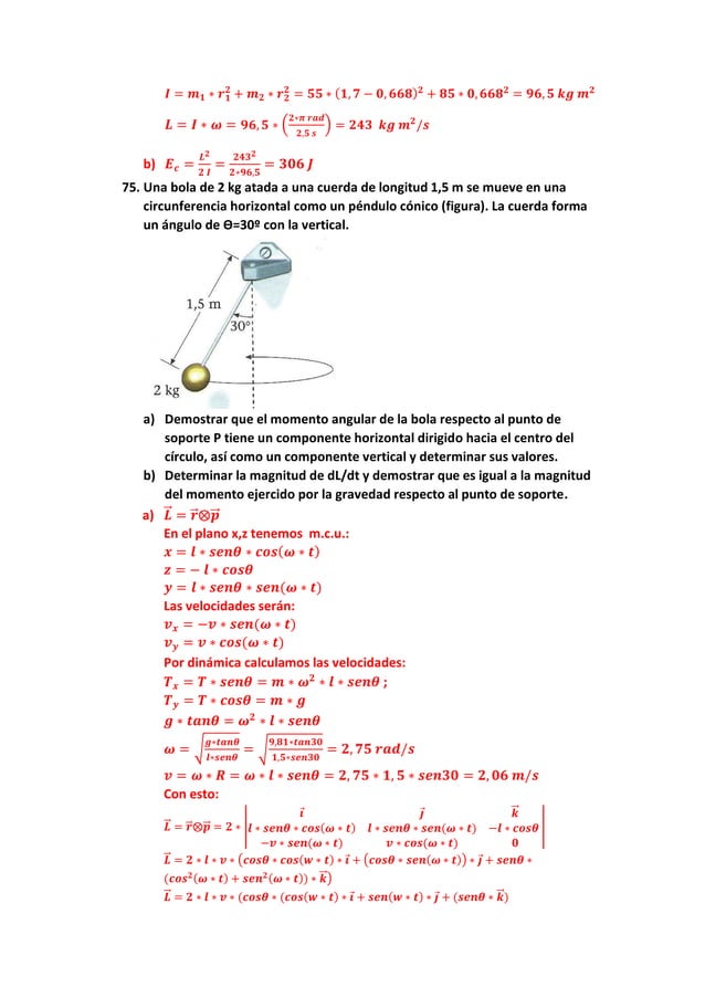 Conservación del momento angular | PDF