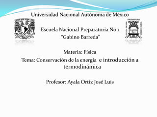 Conservacion.de la energia | PPTX