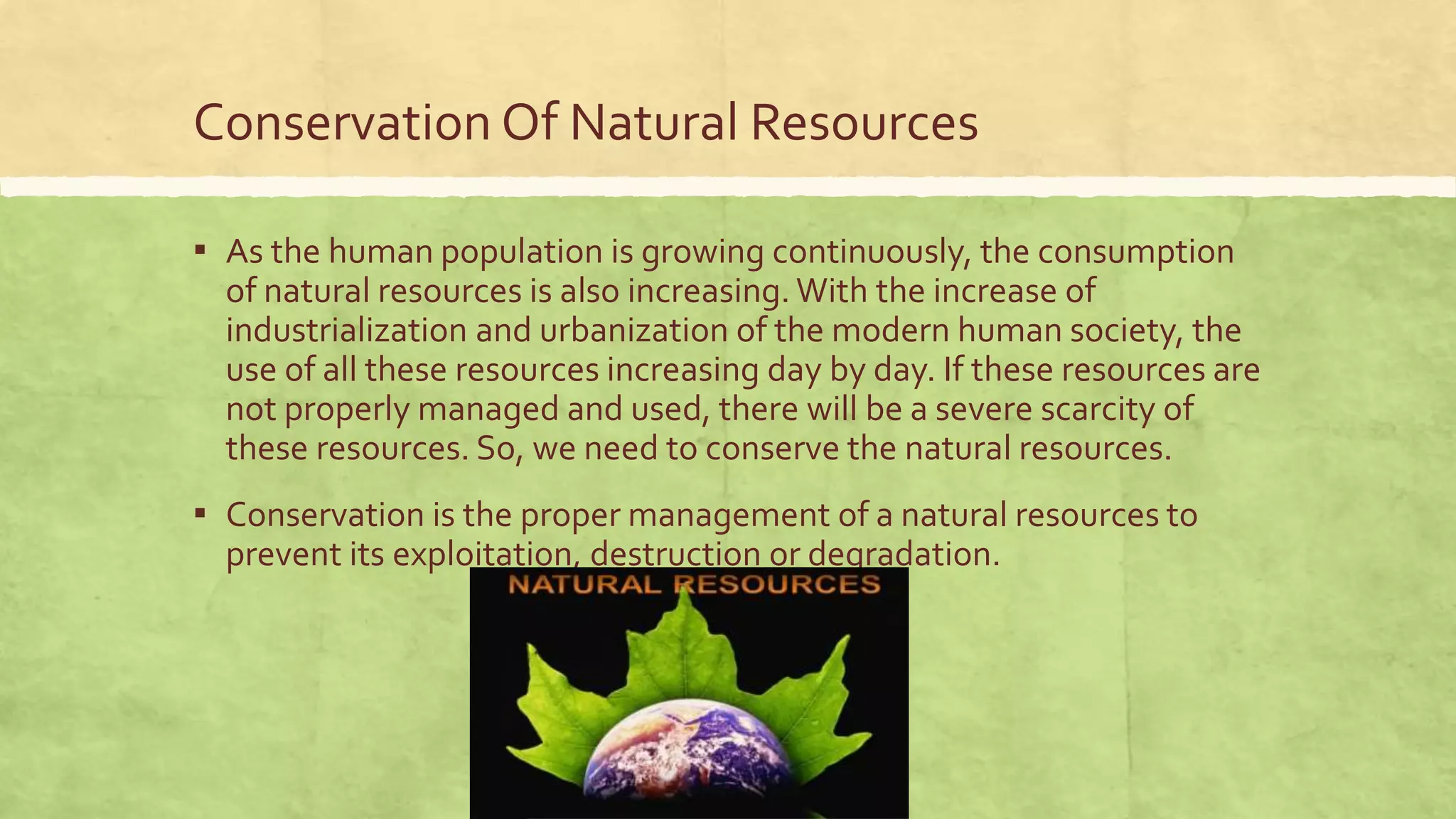 Conservation | PPT