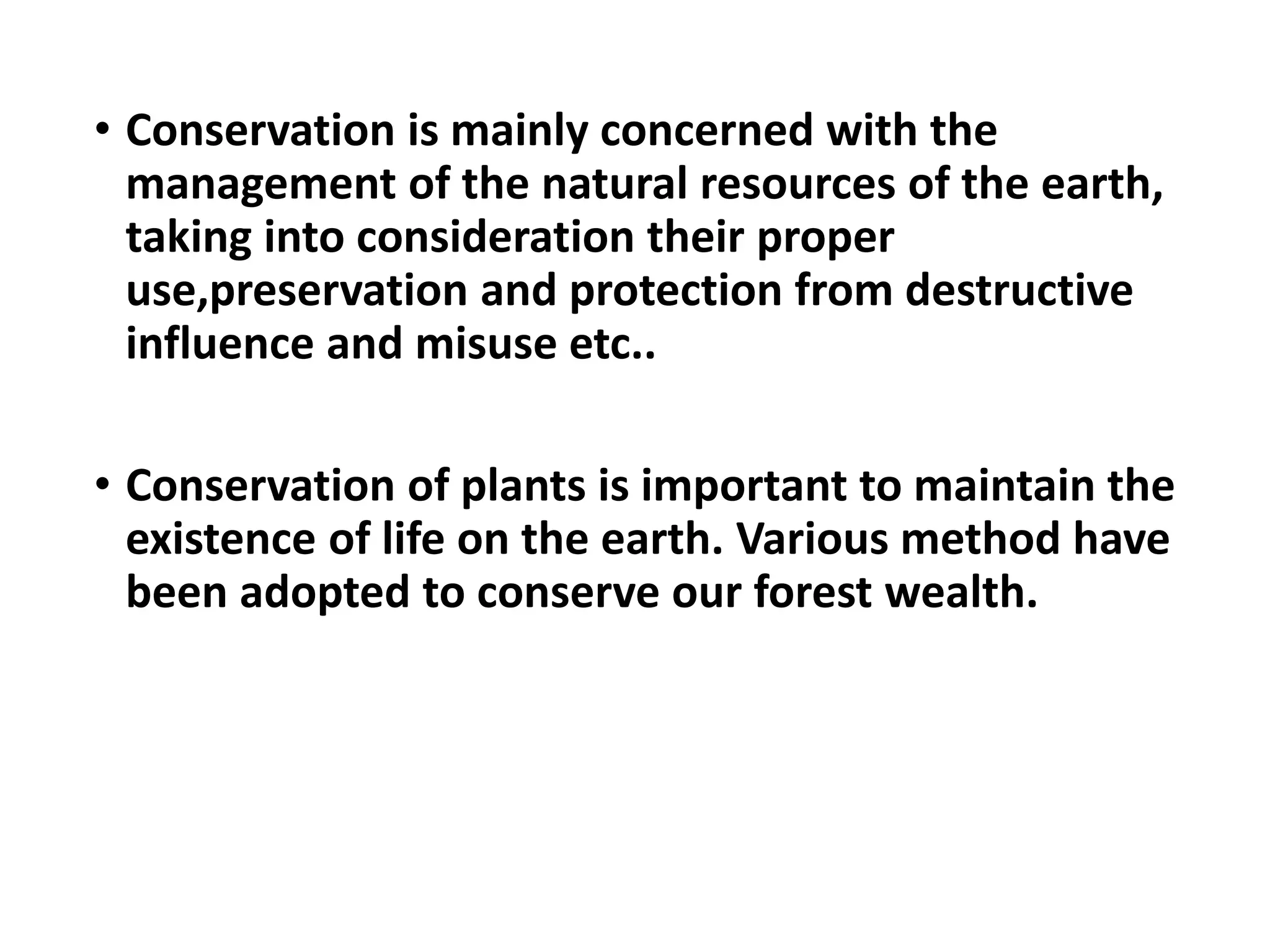 Conservation | PPTX