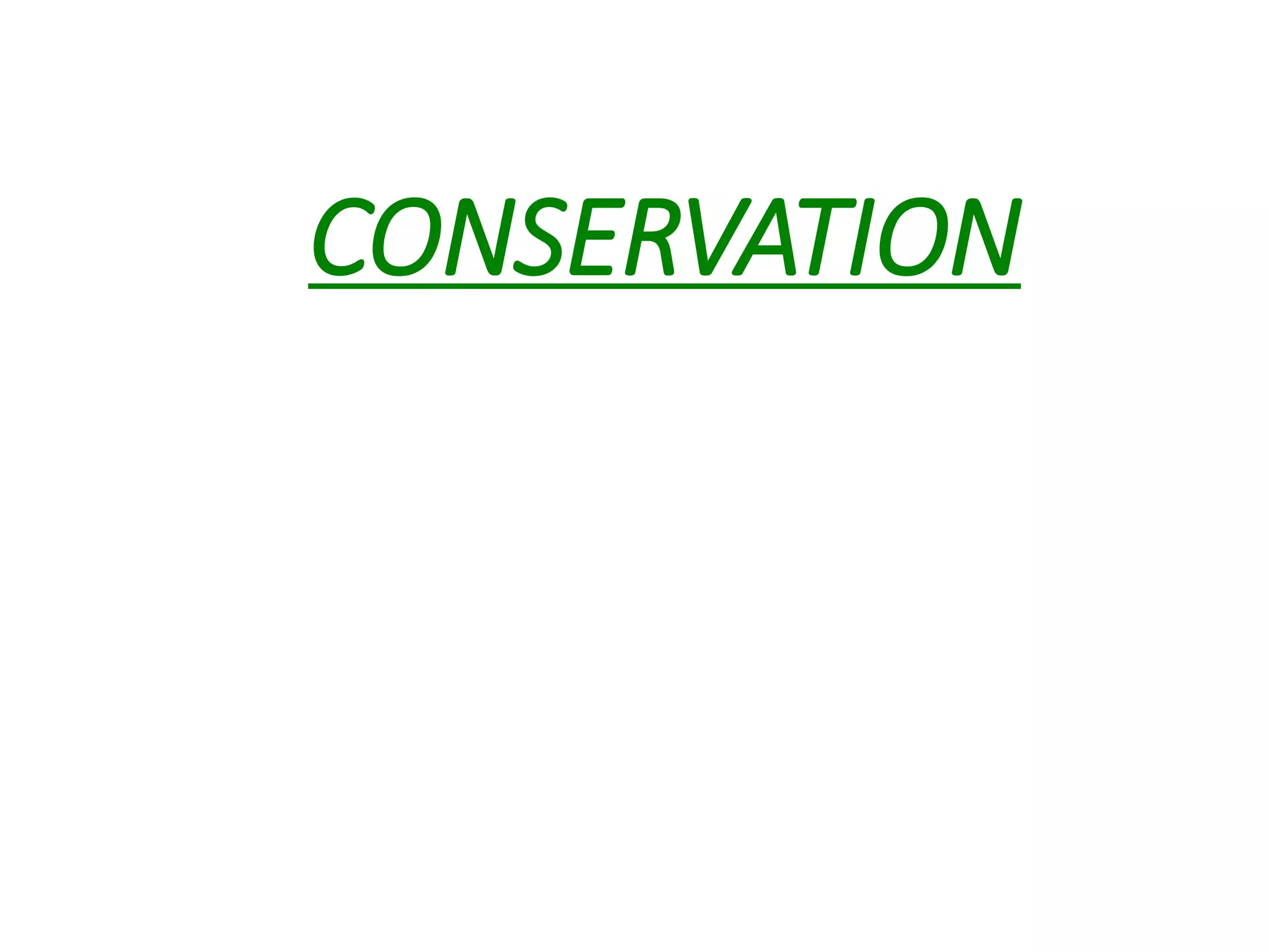 Conservation Strategies | PPT