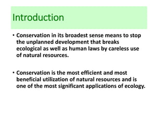 Conservation | PPTX