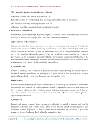 Conservation Concept, HIPPCO, Extinction crisis In-situ and ex situ ...