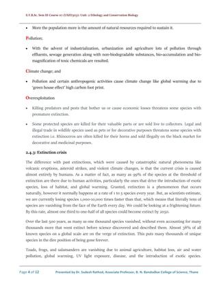 Conservation Concept, HIPPCO, Extinction crisis In-situ and ex situ ...