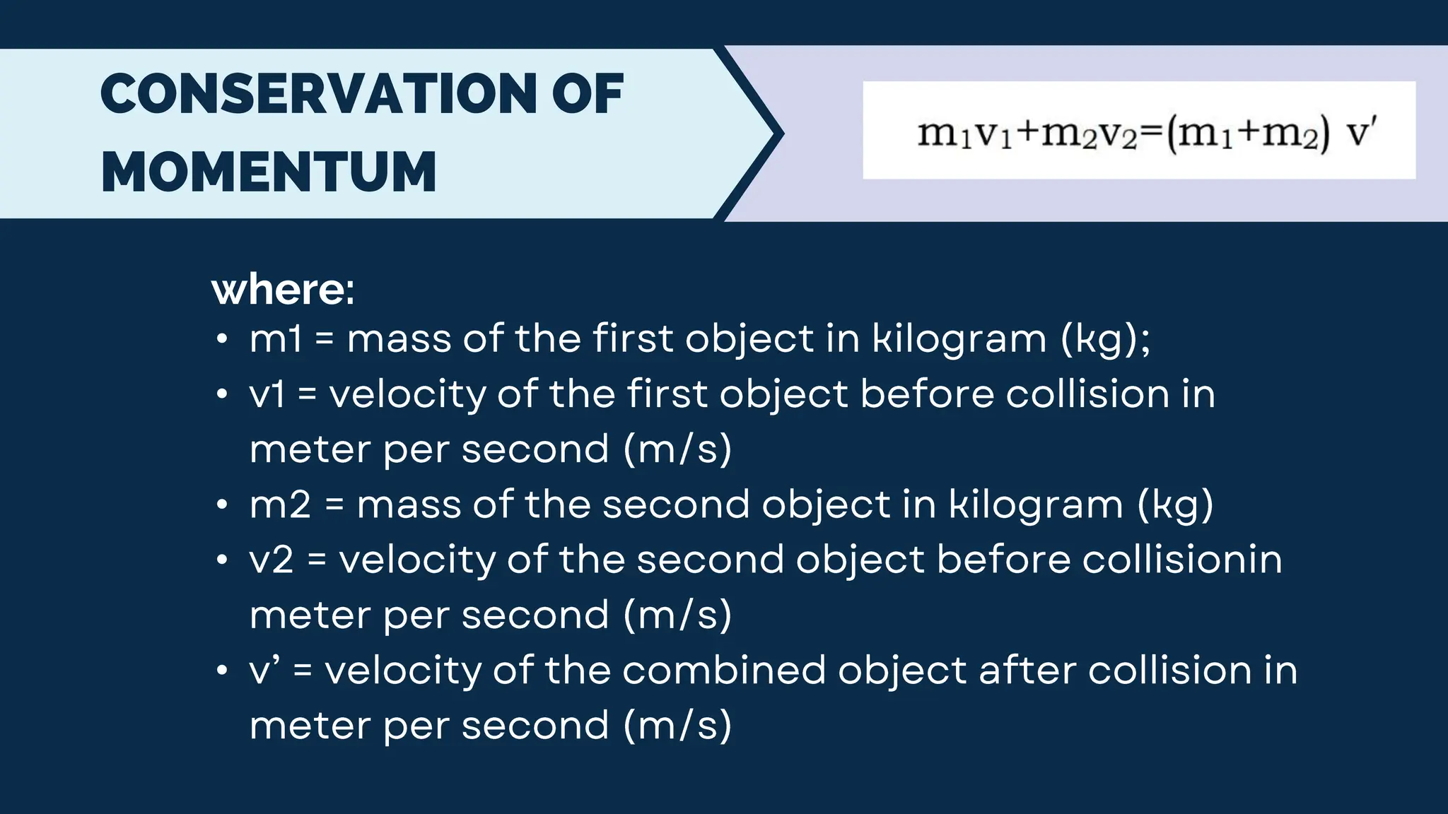 The law of Conservation of momentum PPTX | PPTX
