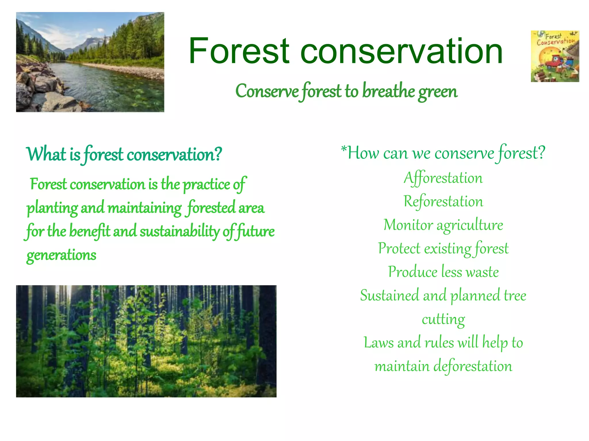 Conservation of natural resources | PPTX