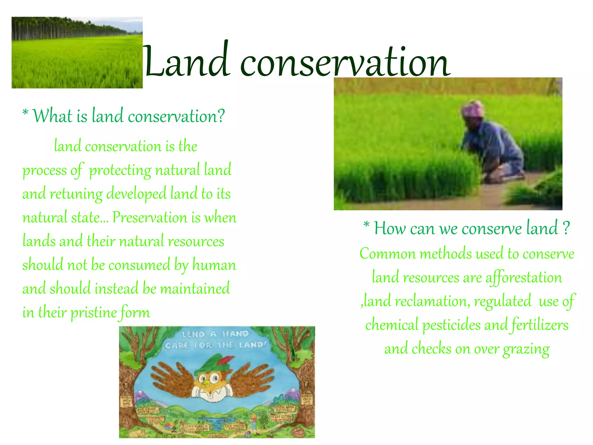 Conservation of natural resources | PPTX