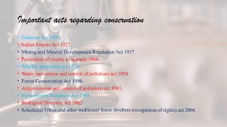 Conservation activities on aquatic habitat and fauna.pptx