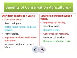 Conservation agricultuer | PPTX