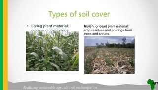 Conservation agriculture cover crops | PPTX