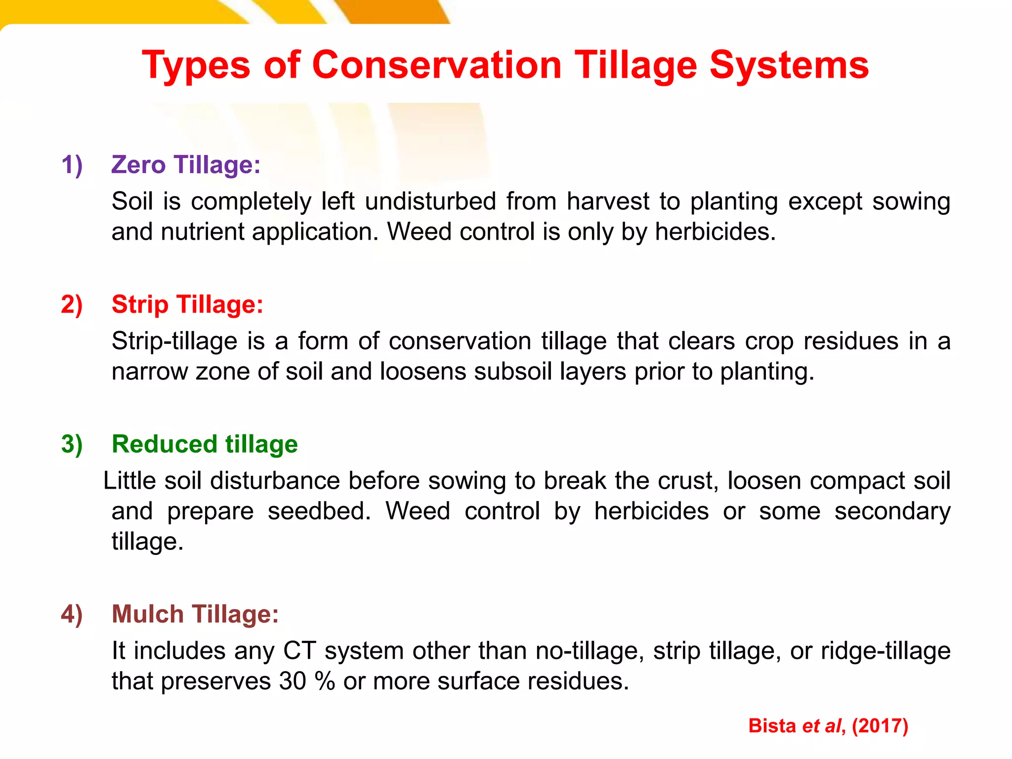 Conservation agriculture for soil health sustainability | PPTX