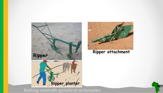 Conservation agriculture techniques in animal traction systems | PPT