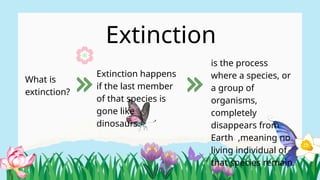 Conservation and Extinction Biology Presentation in an Illustrative ...