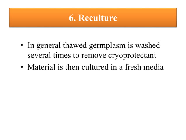 Conservation and preservation of germplasm | PPTX | Geography | Science