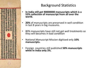 Conservation and preservation of manuscripts | PPT